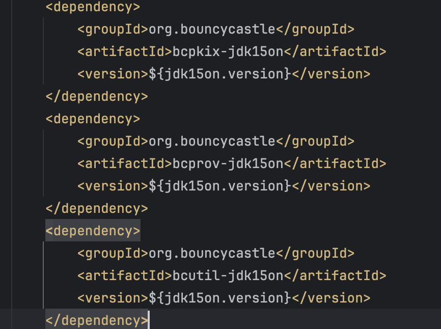 解决国密org.bouncycastle依赖冲突